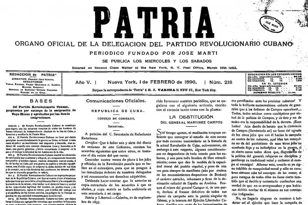 José Martí y su legado documental: el periódico Patria | CMKX Radio Bayamo